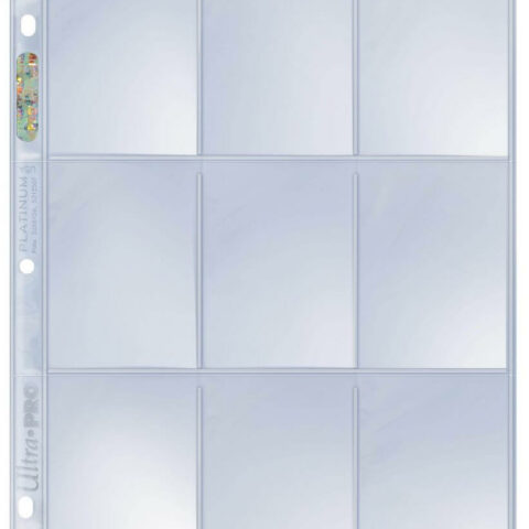 ULTRA PRO Page - 9-Pocket Platinum Page for Standard Size Cards ...